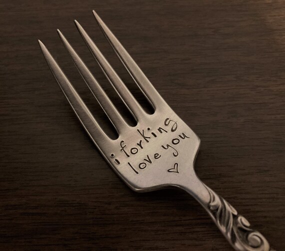 I Forking Love You: Valentines Anniversary Birthday Gift -- Him Her ...