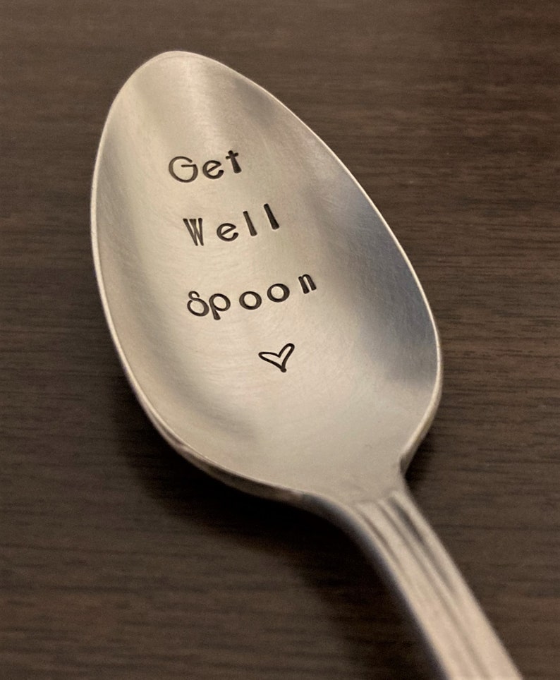 Get Well Spoon OR Feel Better Spoon, Thinking of You, Speedy Recovery ...