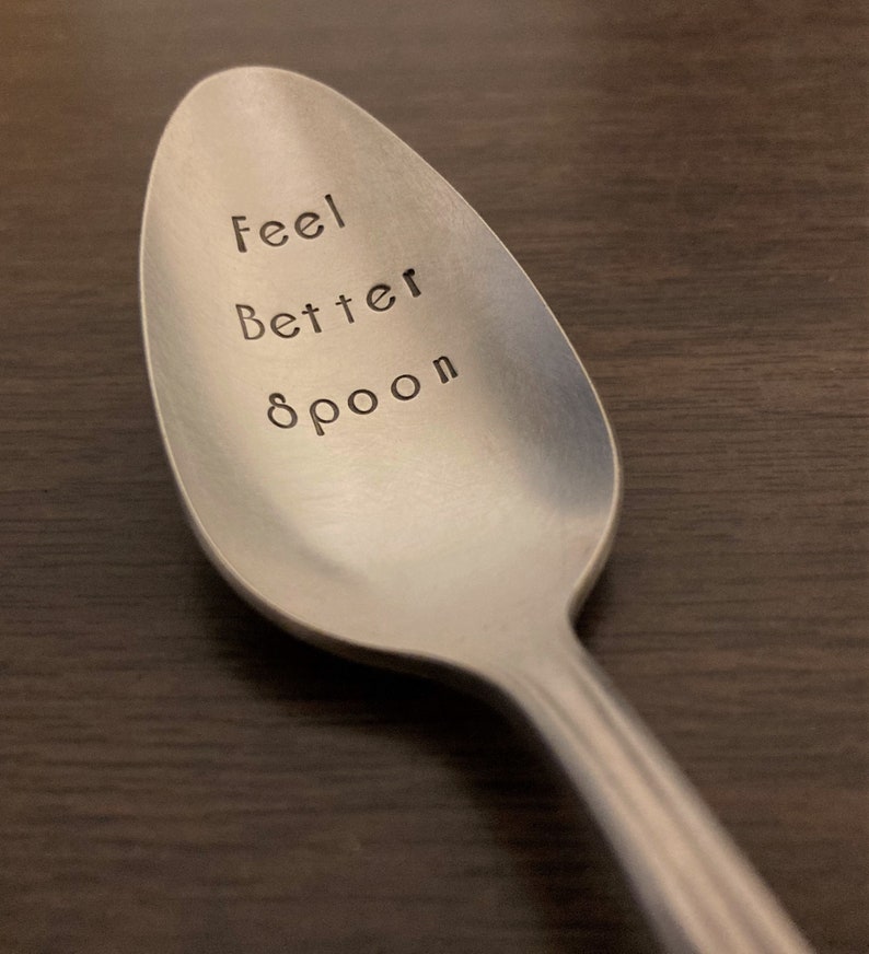 Get Well Spoon OR Feel Better Spoon, Thinking of You, Speedy Recovery ...