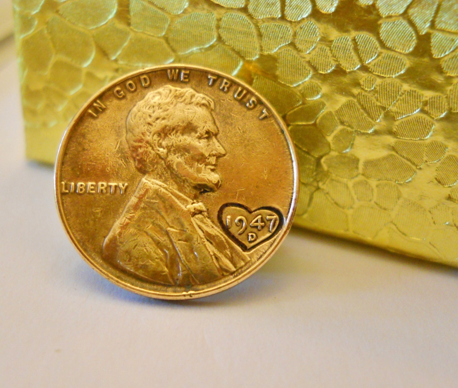 Tie Tack Pin: 1930-1958 Wheat Penny Jewelry Birthday Fathers - Etsy