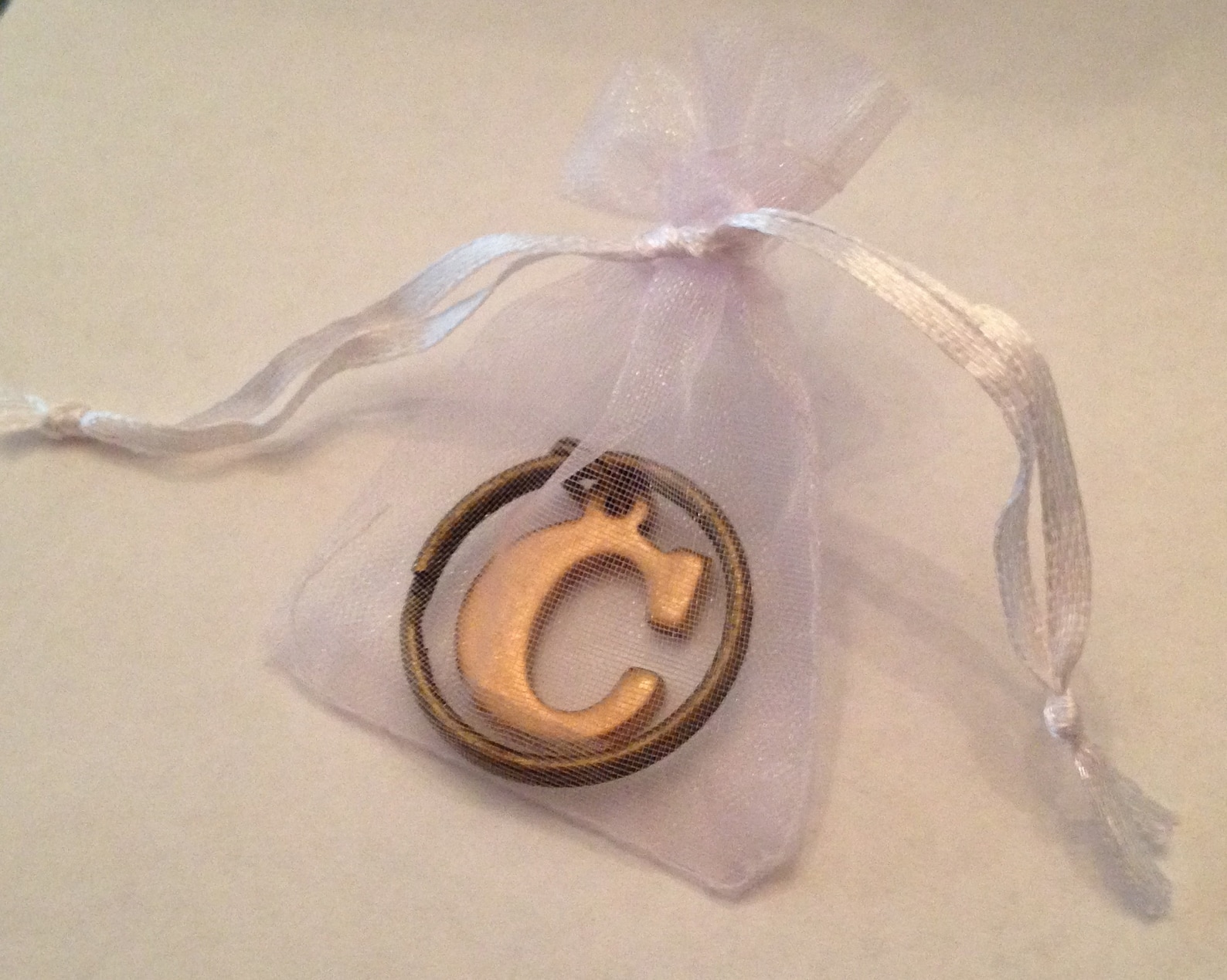 C Initial Keychain: Letter C Key Chain Key Ring Keyring | Etsy