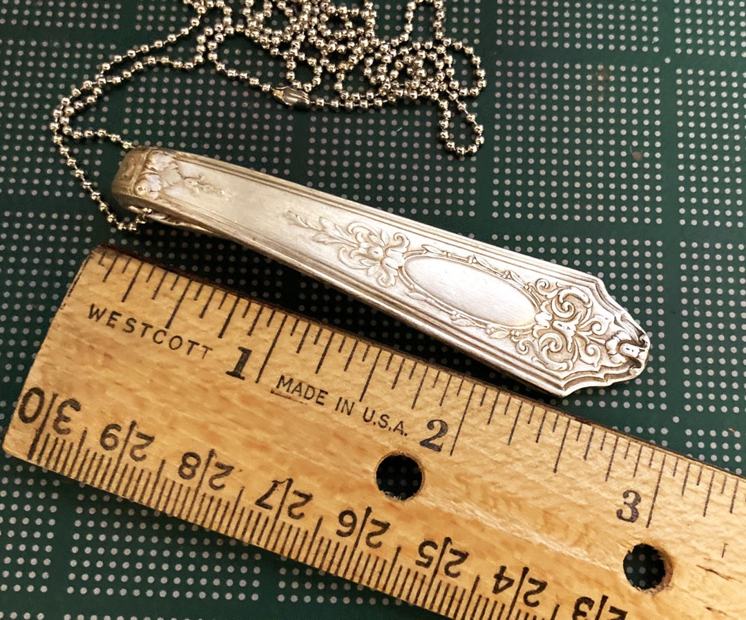 Eco Friendly Jewelry, Upcycled Vintage Silver Spoon Necklace, Recycled ...