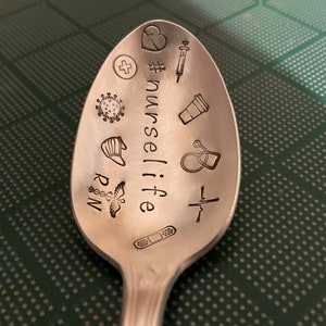 Nurse Life #nurselife Coffee Spoon, RN Nurse Gift, Nursing Student Gift ...
