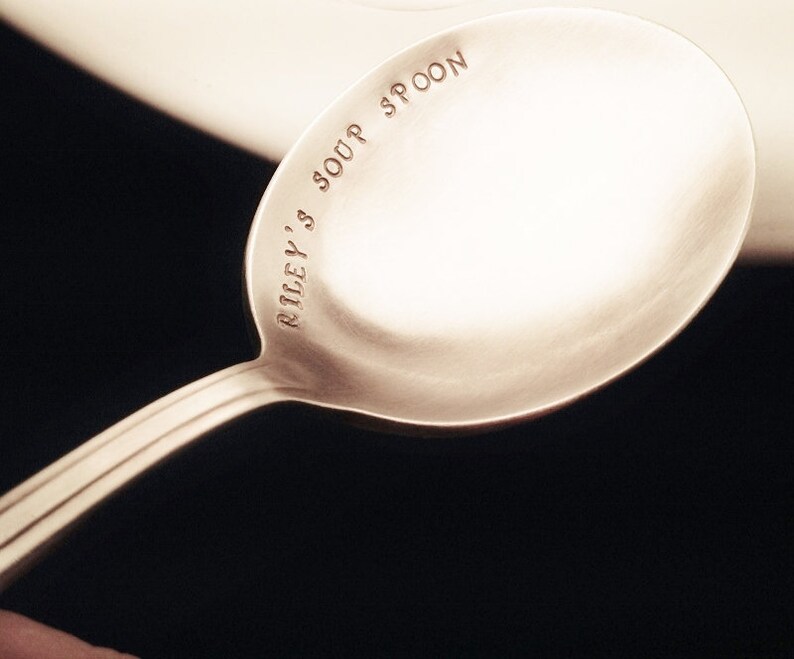 Personalized Soup Spoon: Custom Round Gumbo Spoon with Name | Etsy