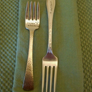 HAPPY BIRTHDAY Fork: Custom Birthday Gift Idea for Men Her Kids Mom Dad ...