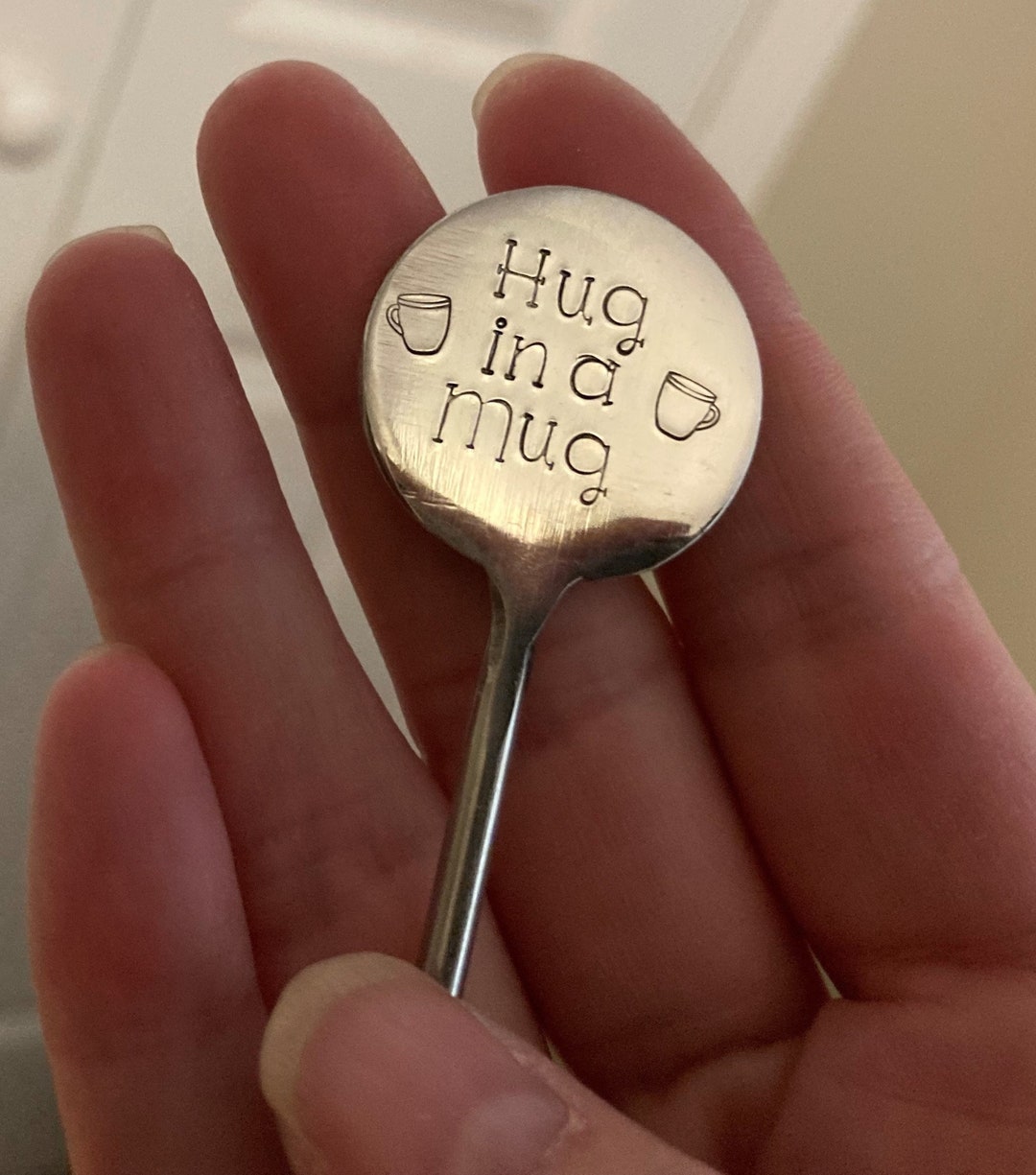 Coffee Stir Stick Stirrer, Coffee is a HUG IN A MUG, Stainless Steel ...