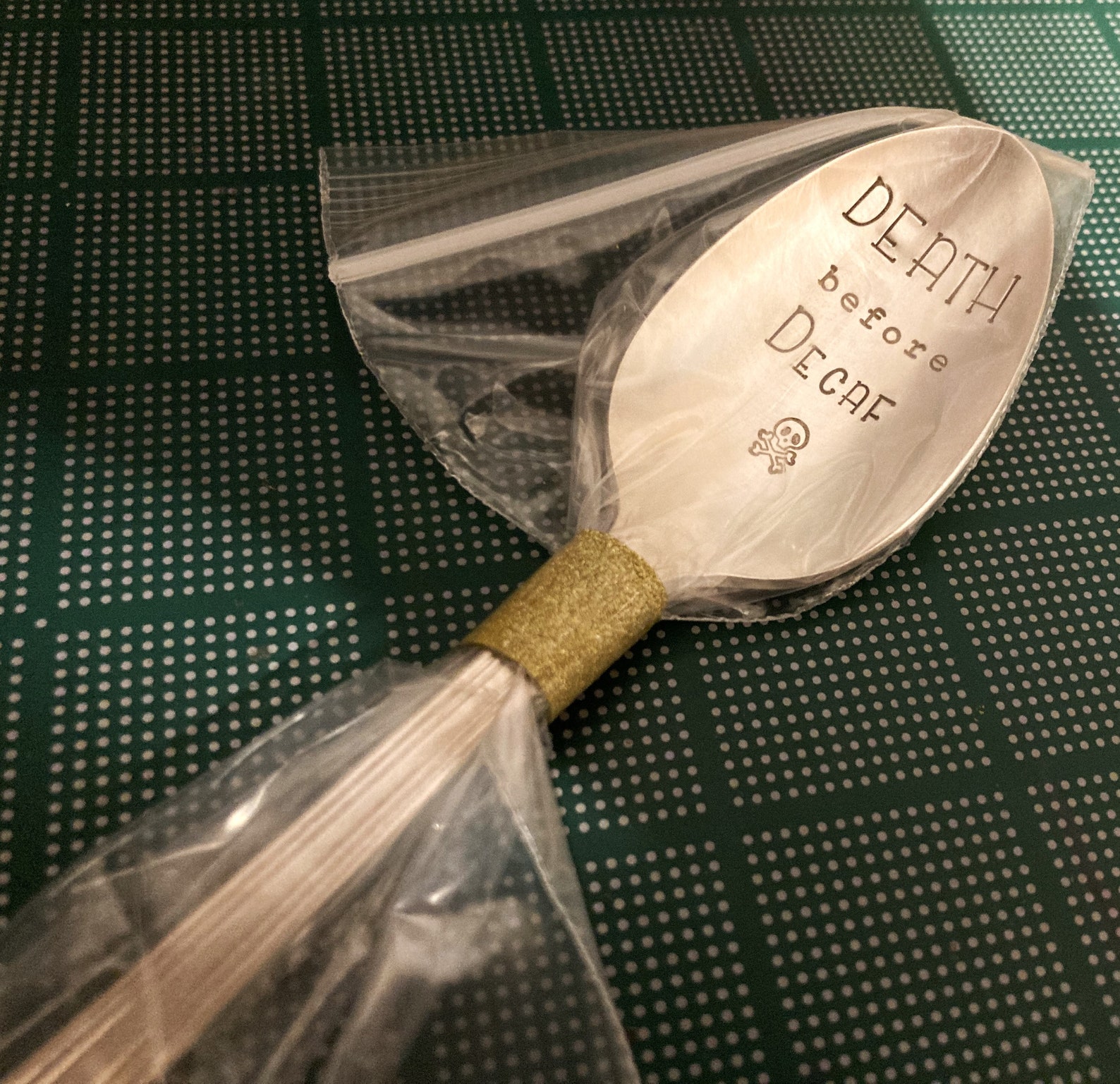 DEATH Before DECAF Coffee Spoon: Caffeine Addict, Coffee Lover, Coffee ...