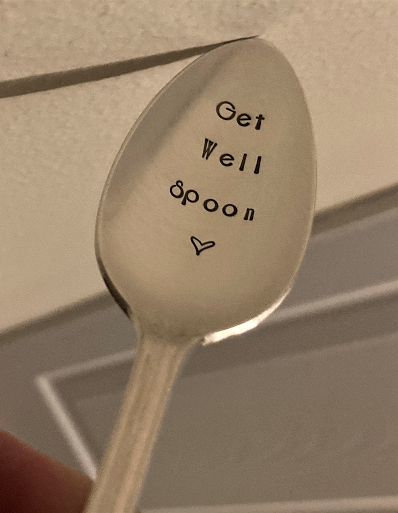 Get Well Spoon OR Feel Better Spoon, Thinking of You, Speedy Recovery ...
