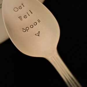 Get Well Spoon OR Feel Better Spoon, Thinking of You, Speedy Recovery ...