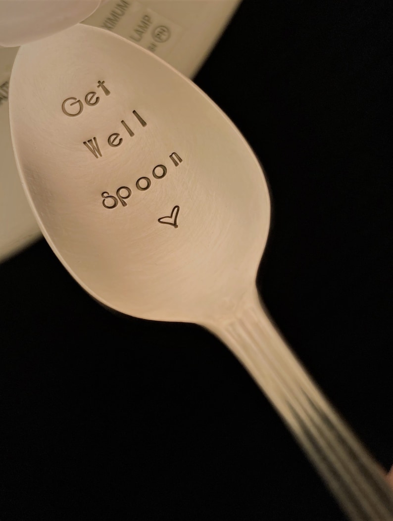 Get Well Spoon OR Feel Better Spoon, Thinking of You, Speedy Recovery ...