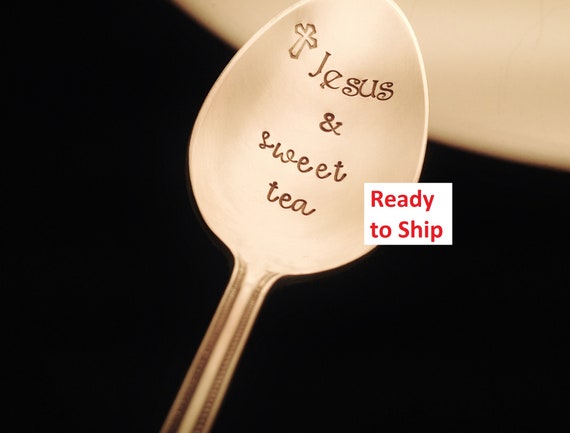 Sweet Tea and Jesus Spoon: Iced Tea Spoon Tea Lover Gift - Etsy UK