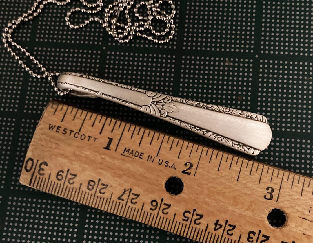 Vintage Silverware Necklace, Minimalist, Repurposed, Sustainable, Eco ...