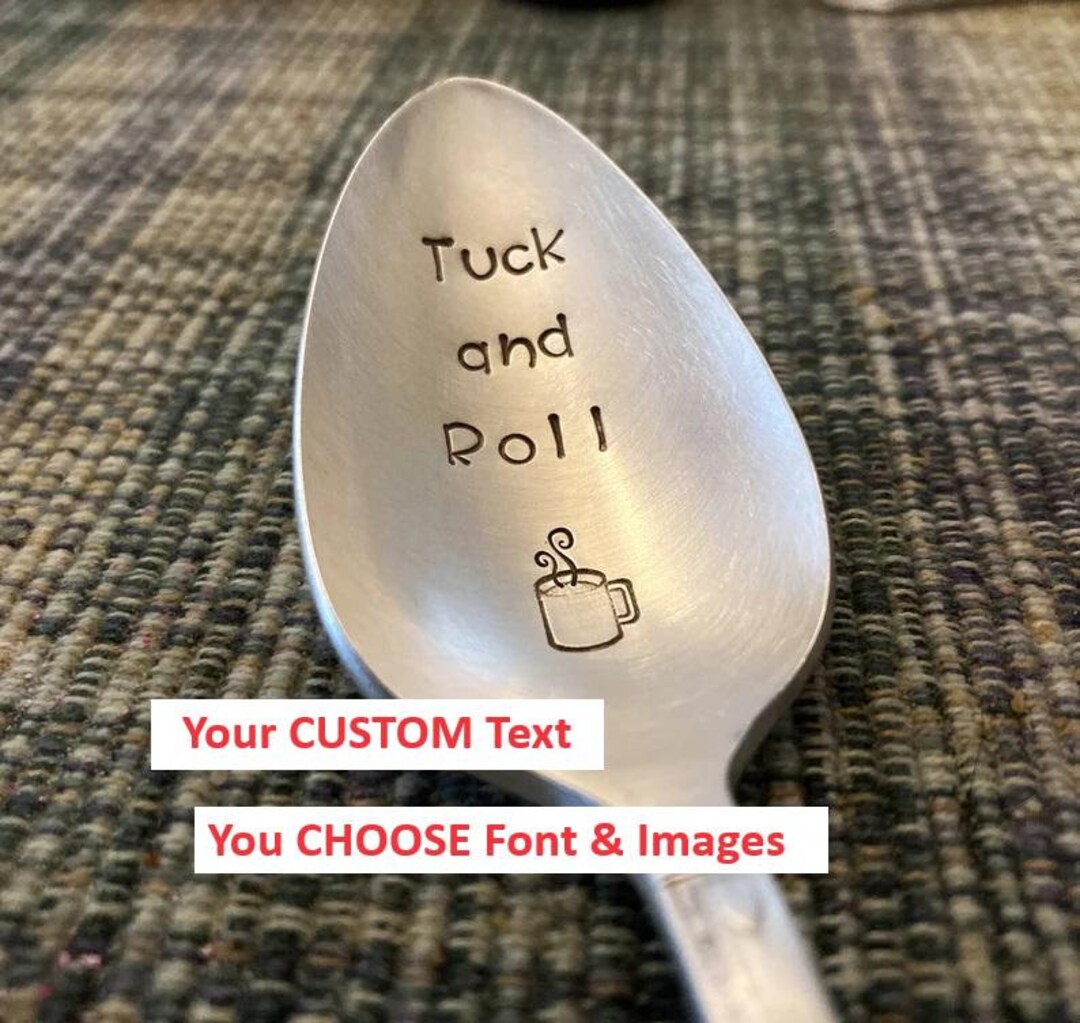 Custom Stamped Spoon, Personalized Hand Stamped Spoon, Design/create ...