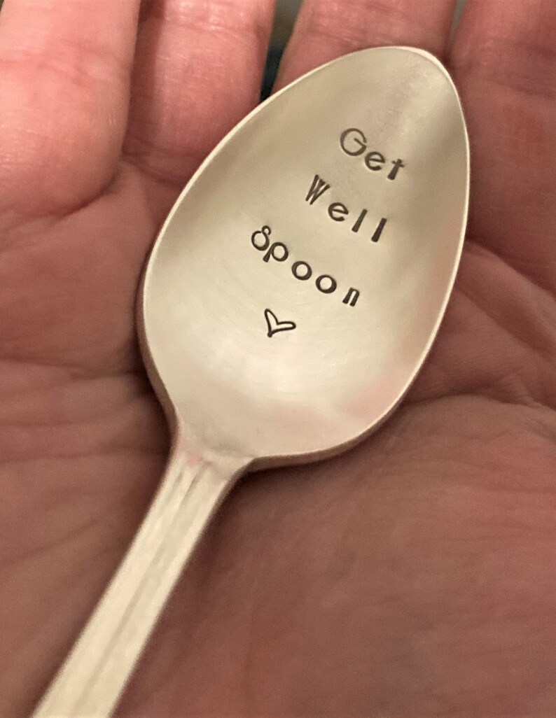 Get Well Spoon OR Feel Better Spoon, Thinking of You, Speedy Recovery ...