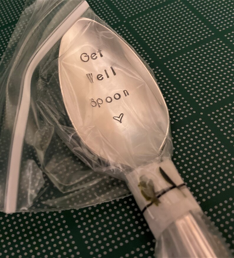 Get Well Spoon OR Feel Better Spoon, Thinking of You, Speedy Recovery ...
