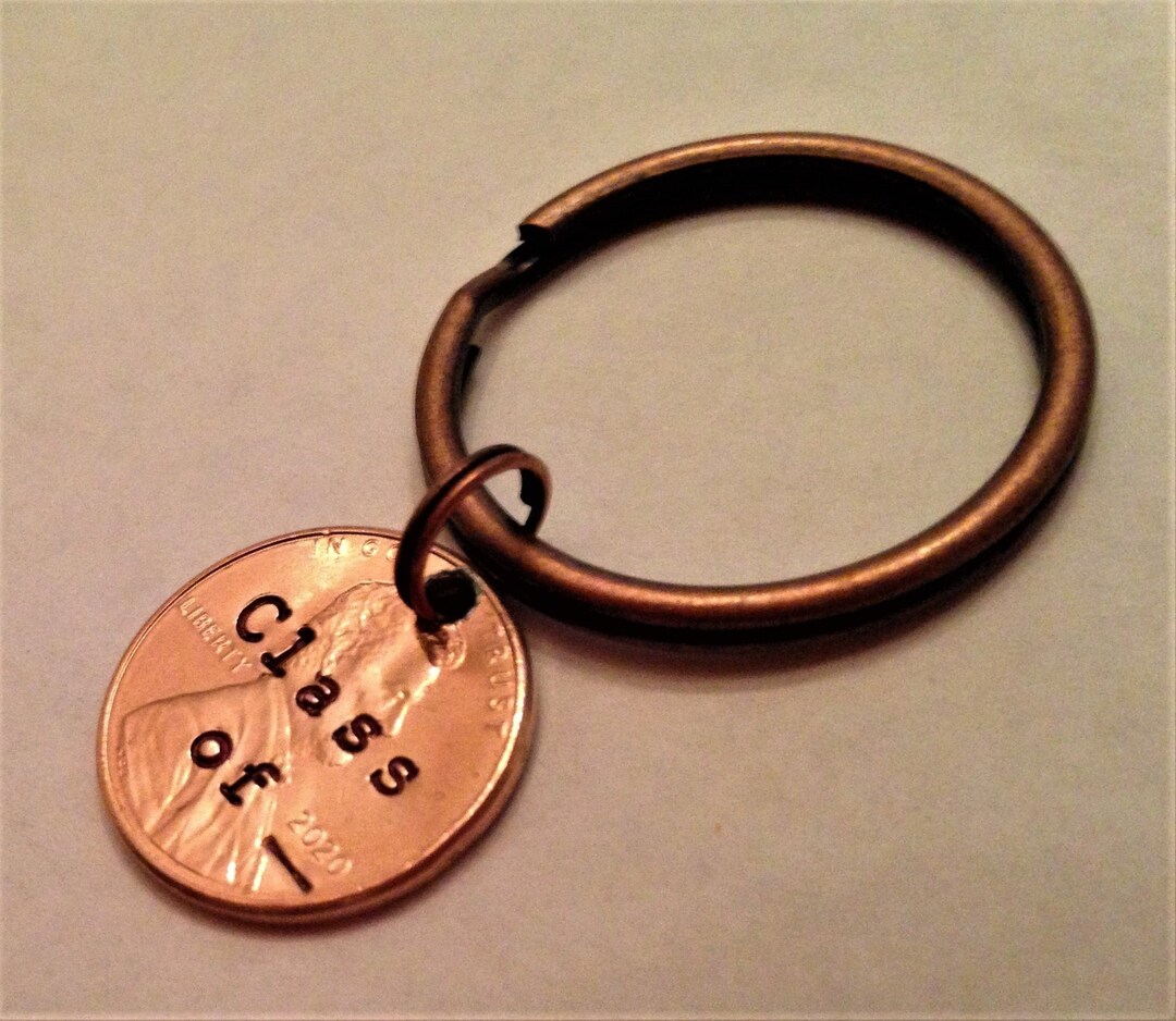 Graduation Key Chain, Class of 2024, Lucky Penny, Graduation Gift for ...