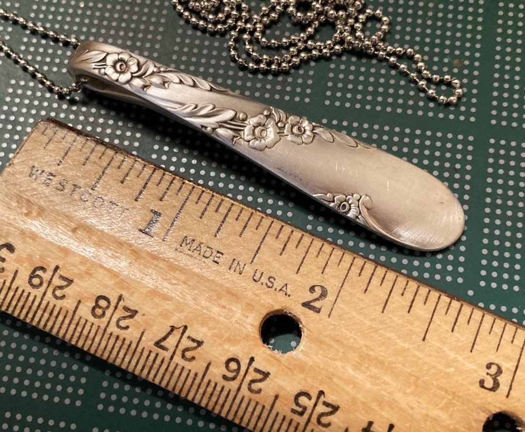 Floral Necklace, Spoon Jewelry, Vintage Antique Upcycled Flatware ...