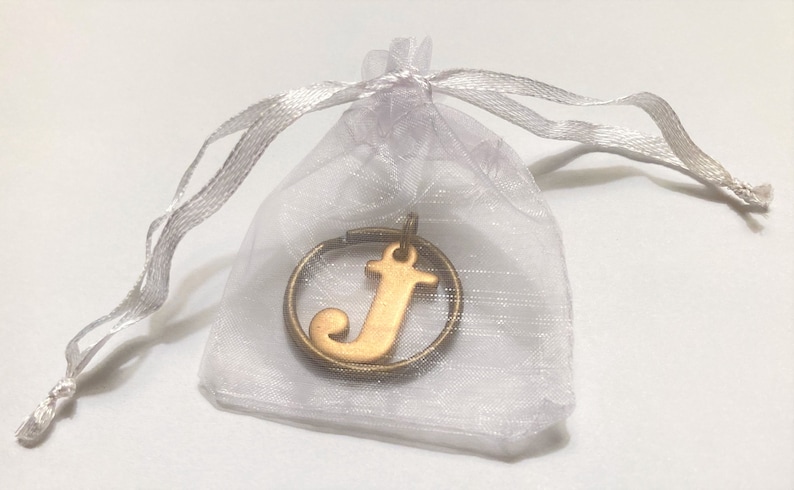 J Keychain: Letter J Initial Key Chain, Key Ring, Keyring, Vintage ...