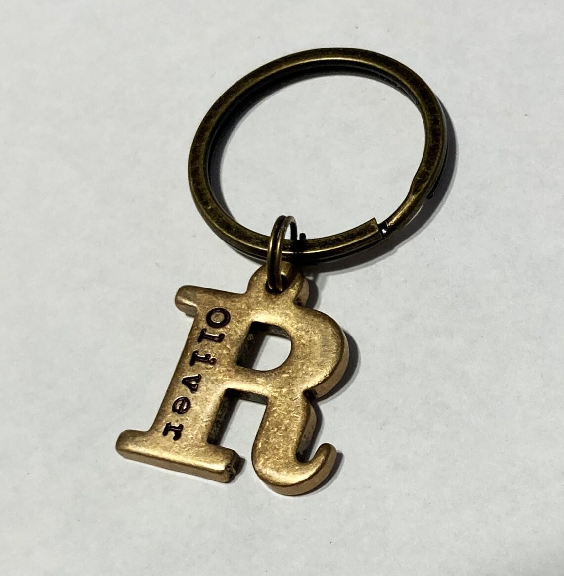Initial Keychain: Custom Hand Stamped Personalized Men Women Teens ...