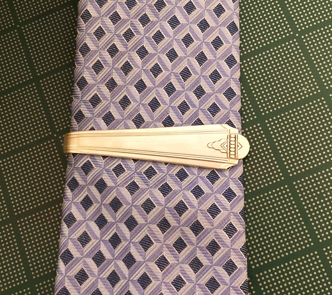 Handmade Tie Clip / Tie Bar / Money Clip, Vintage Upcycled Flatware ...