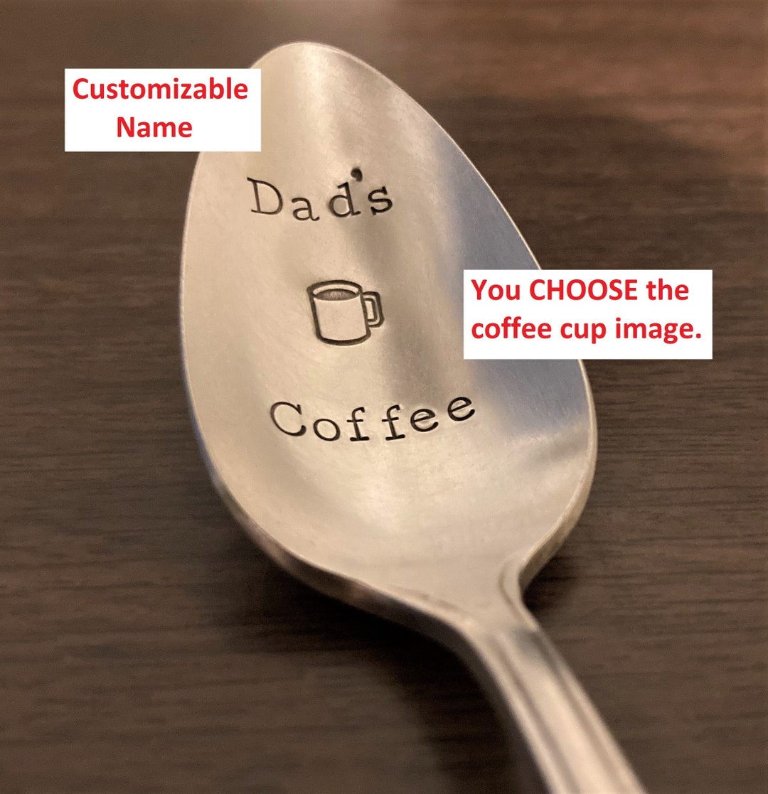 Custom Coffee Spoon, Stamped Personalized NAME Teaspoon; Gift for Her ...