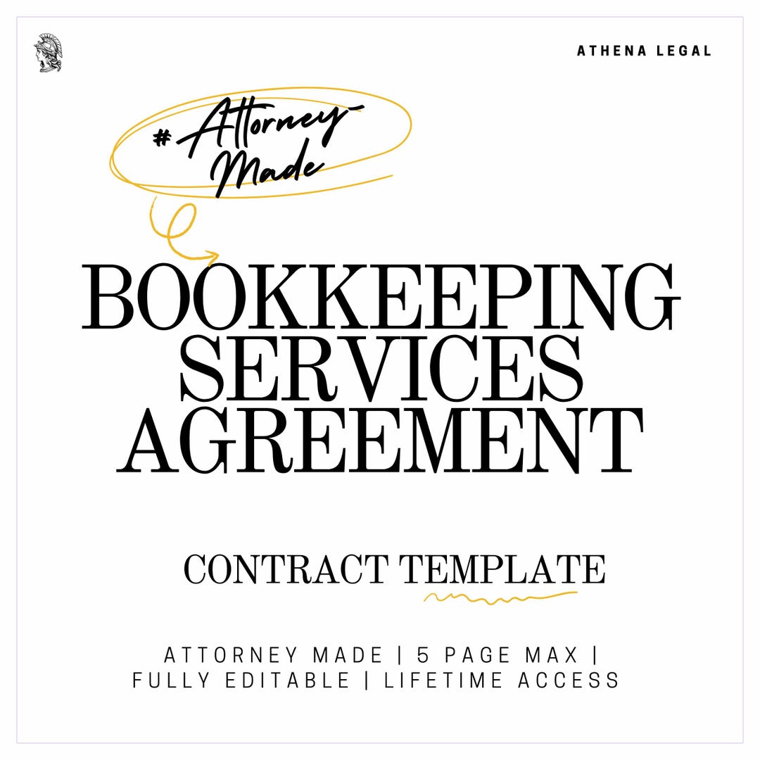 Bookkeeping Services Contract Template | Attorney-written Editable ...