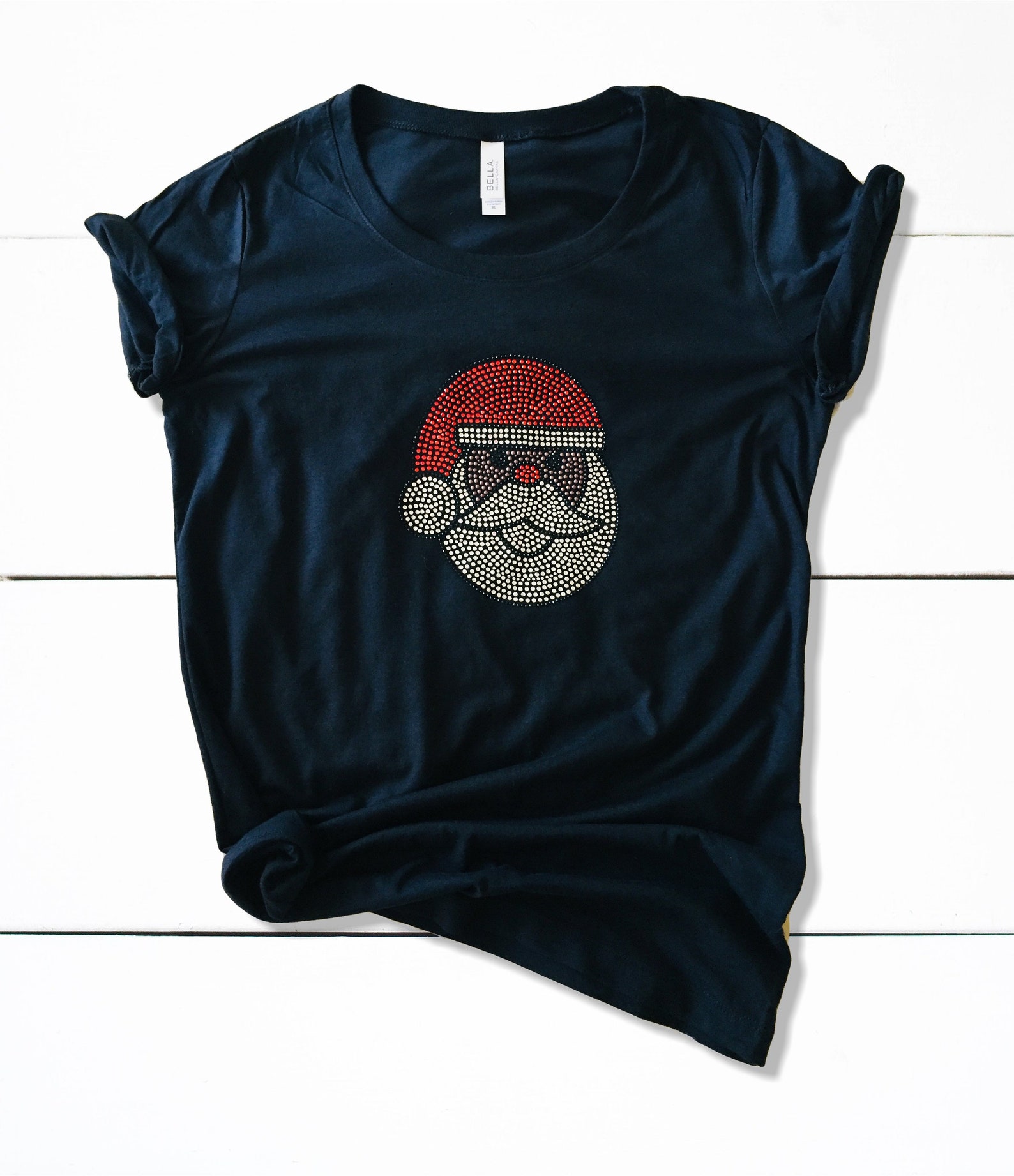 African American Santa T-shirt Black Santa Claus Christmas | Etsy