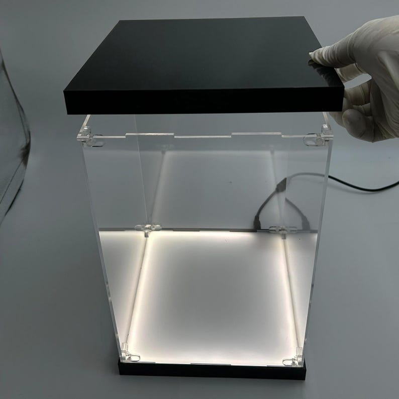 Personalized LED Acrylic Display Case Custom UV Printed Display Box for ...