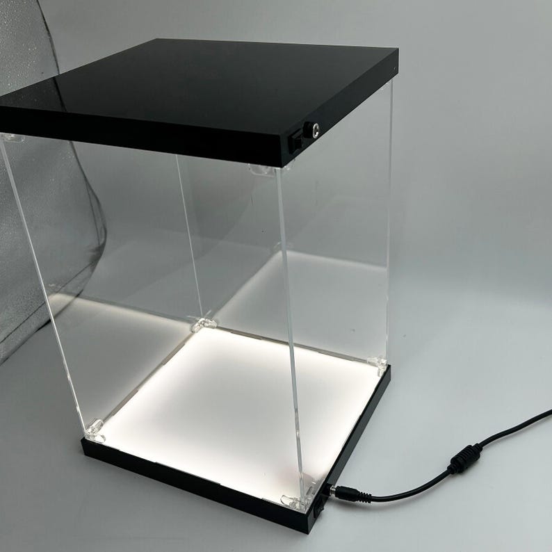 Personalized LED Acrylic Display Case Custom UV Printed Display Box for ...