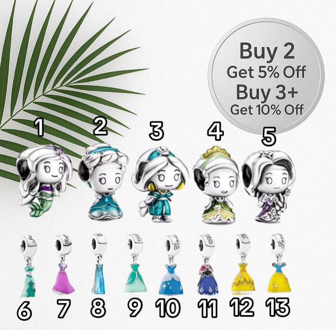 Pandora S925 ALE Original Disney Pretty Princess Mermaid Elsa Dress ...