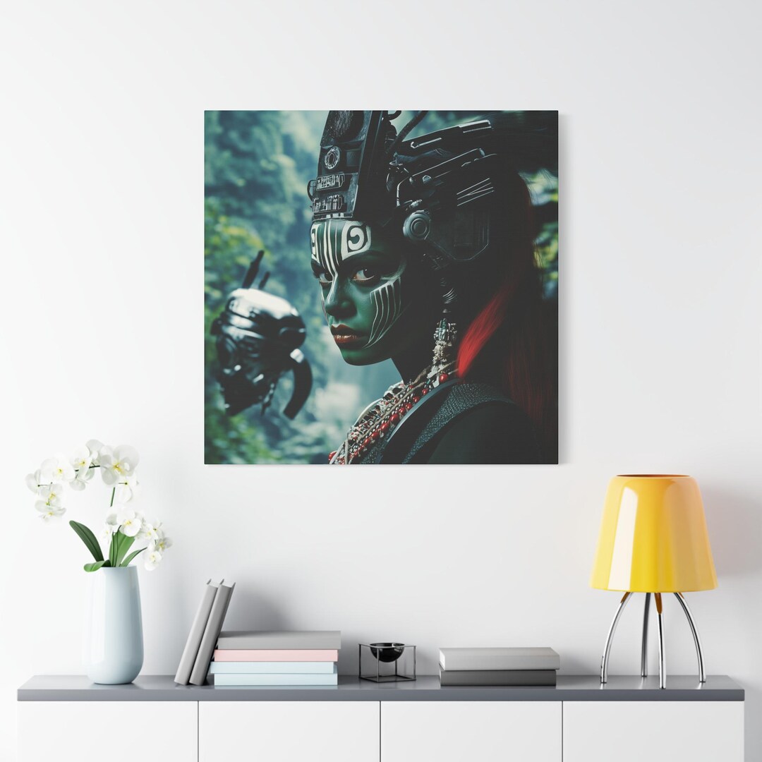 AI GENERATED "neo Shaman Sentinel" ARTWORK | Abstract Tech Art ...