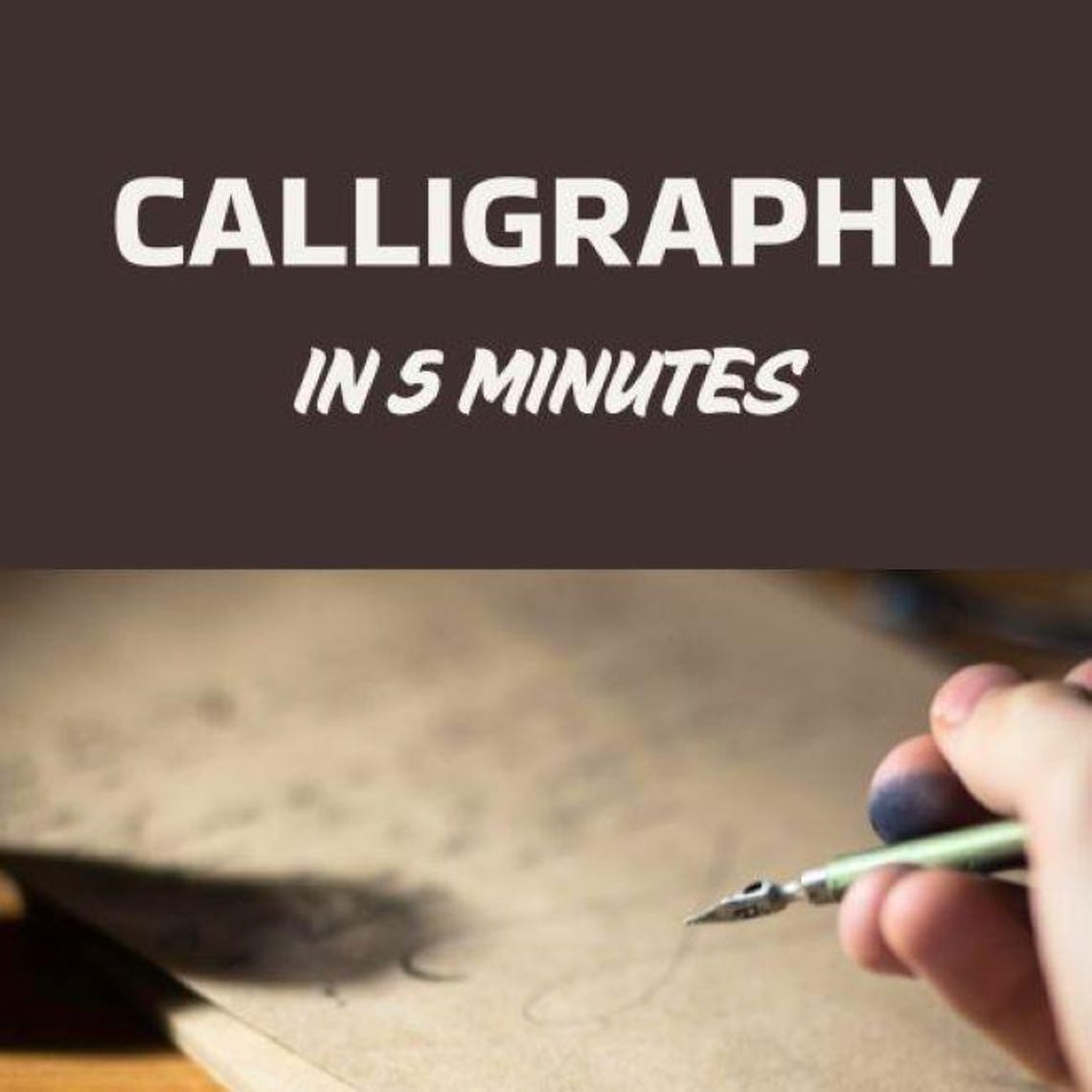 5 Minute Skill: Calligraphy - Etsy