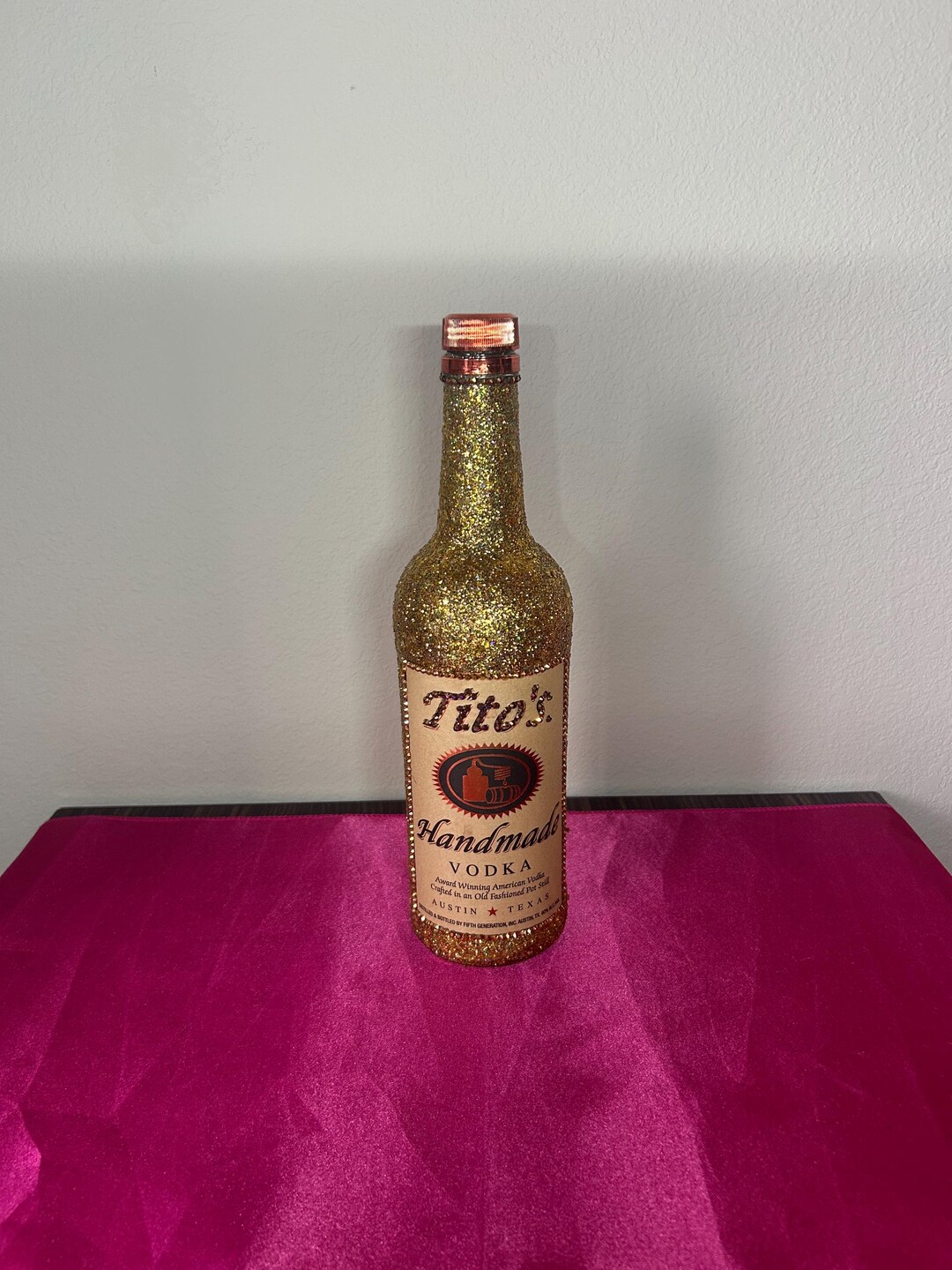 Gold Bedazzled Tito's Bottle - Etsy