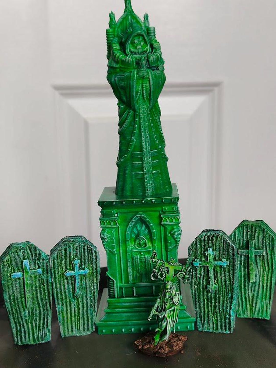 Coffin Statue Set FREE Painted Trench Ghost Miniature - Iron City ...
