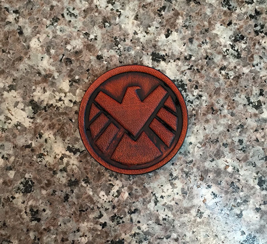 S.H.I.E.L.D. Inspired Pin Antiqued Leather - Etsy