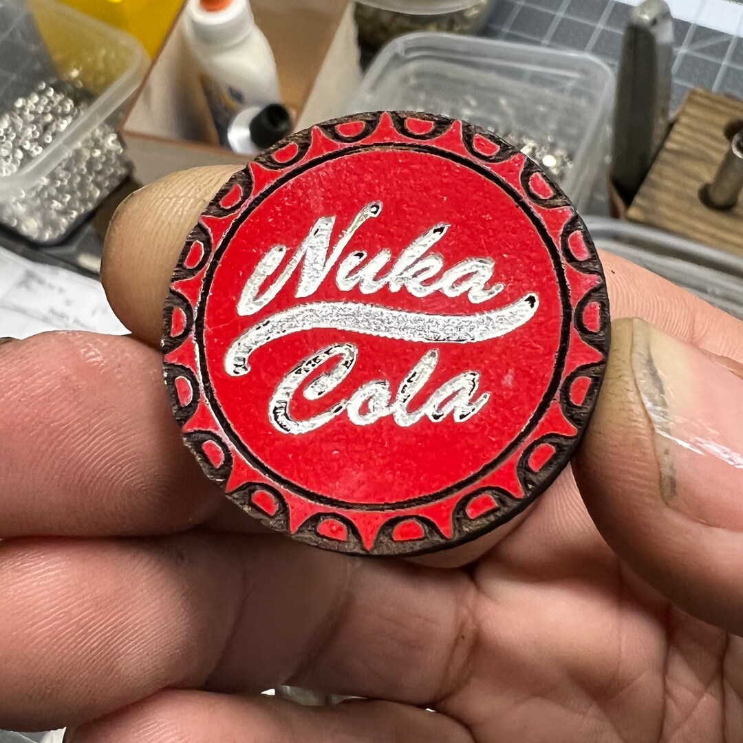 Nuka Cola Wood Pin - Etsy