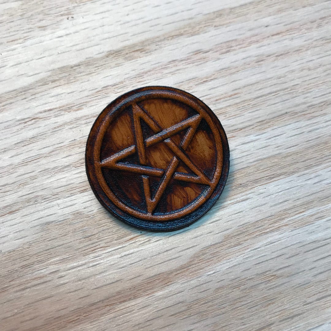 Pentagram Pin - Etsy