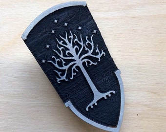 Gondor Shield Magnet, Pin, Lord of the Rings, the Hobbit, Tolkien ...