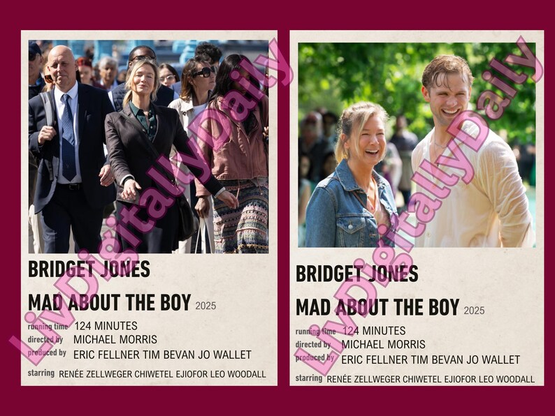 Bridget Jones Mad About the Boy Poster | Vintage Movie Theme | Digital ...