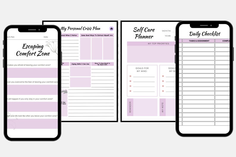 Life Coaching Digital Planner – Hyperlinked Goal Planner, Self Growth ...