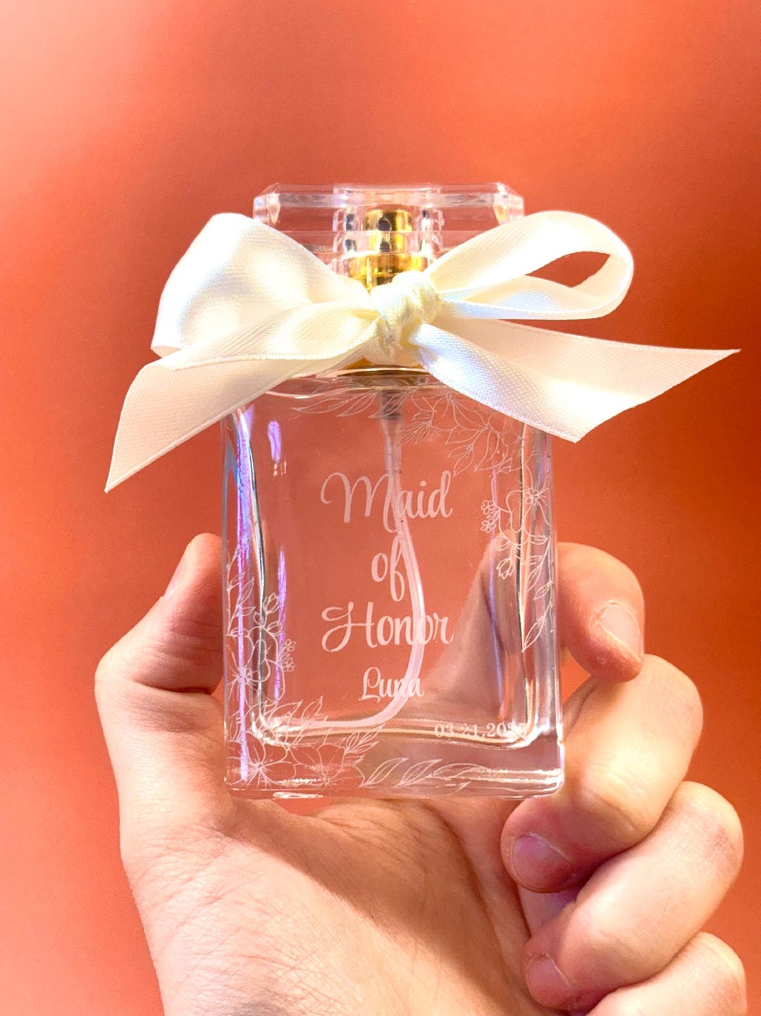 Engraved Perfume Bottle: Personalized Maid of Honor Proposal Gift - Etsy