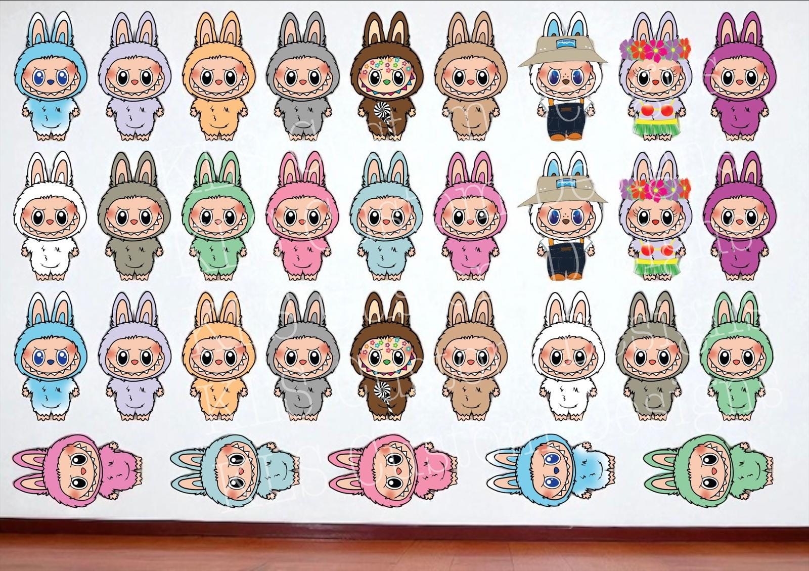 Lab Cartoon Character UV DTF Clip Sheet - Etsy