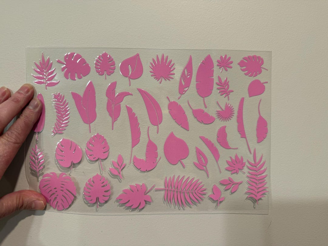 20B Tropical Leaves UV DTF Clip Sheet - Etsy