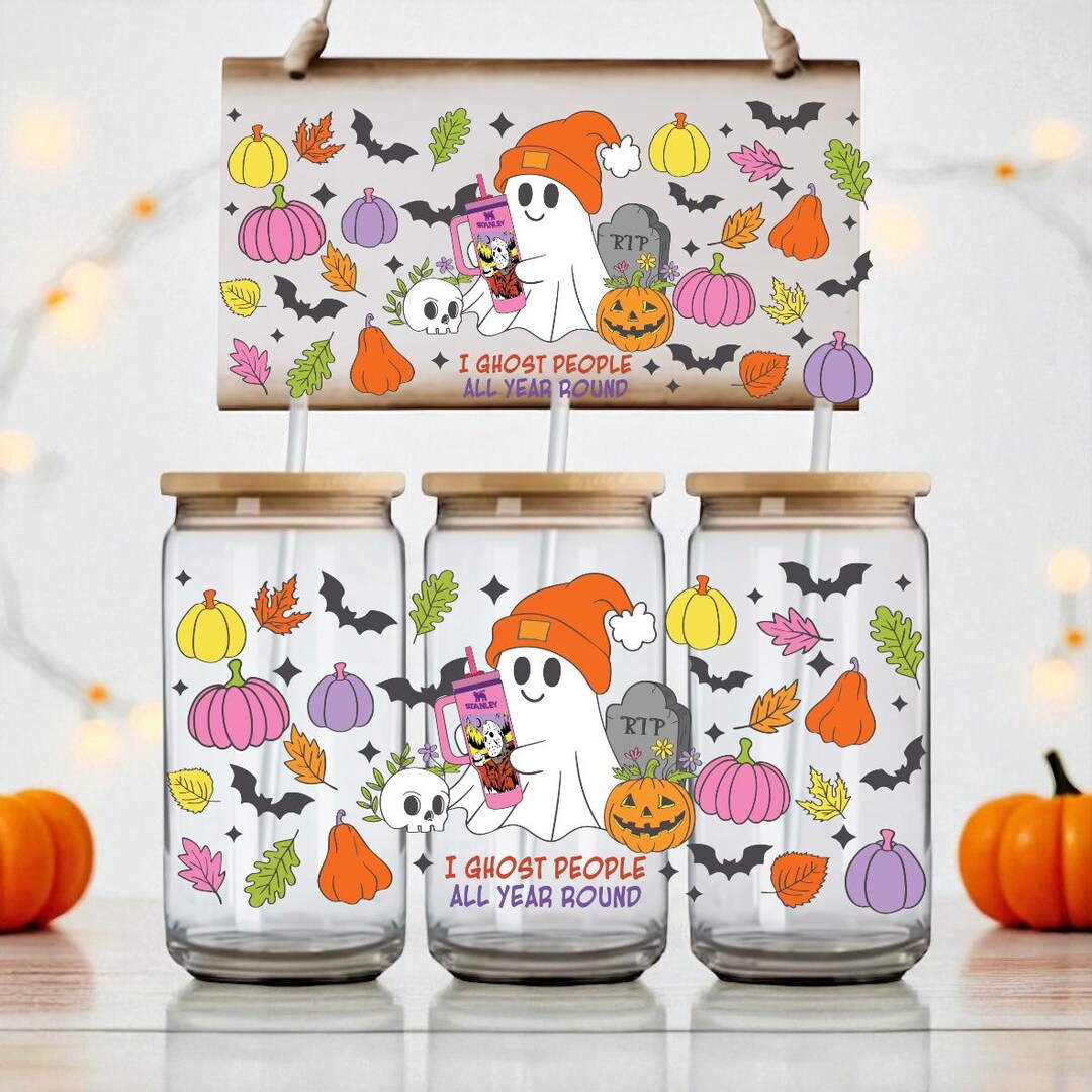 B1 Ghost People UV DTF Cup Wrap - Etsy