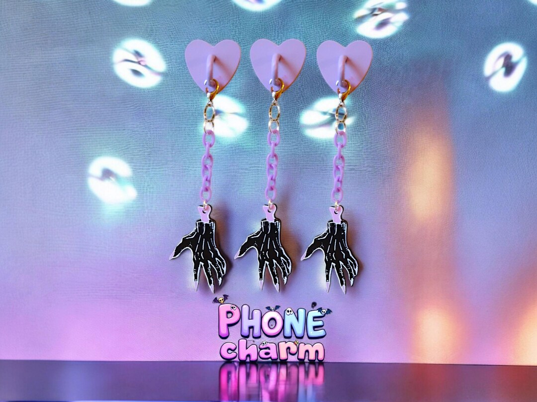 Skeleton Hand Phone Charm| Creepy Cute Phone Charm Accessory | Cute ...