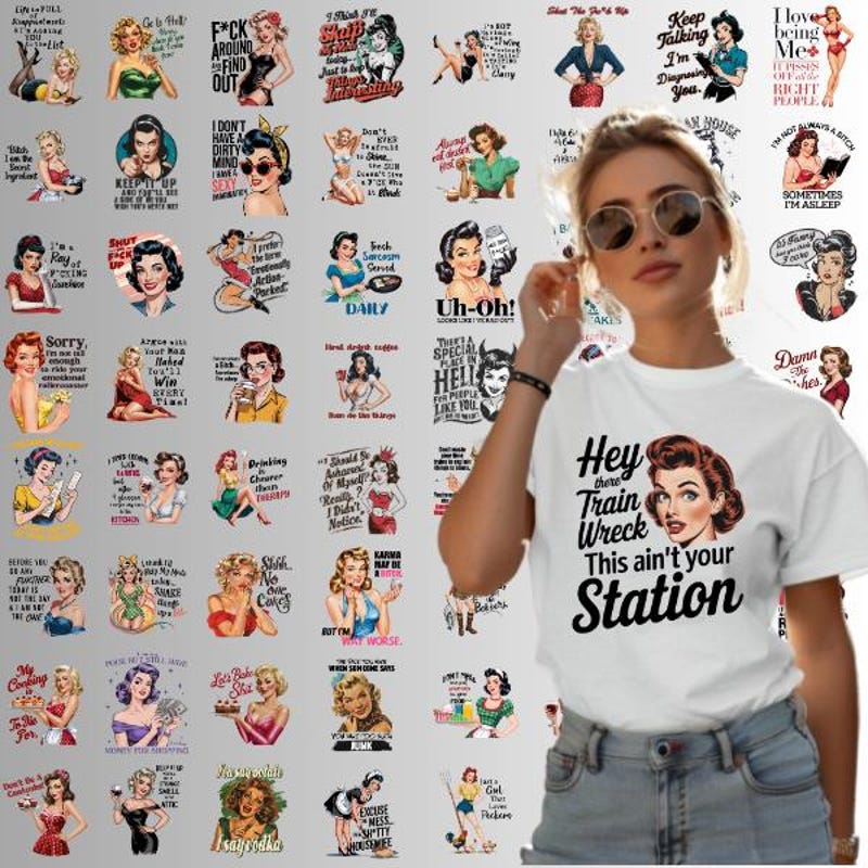 Pin up Sarcastic - Etsy