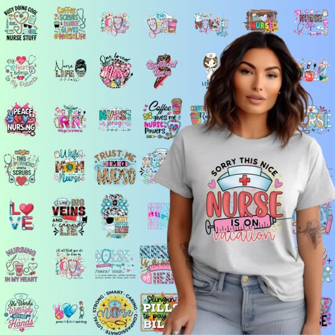 Nurse Png Bundle, Nurse Sublimation Bundle, Nurse Png, Nurse Life ...