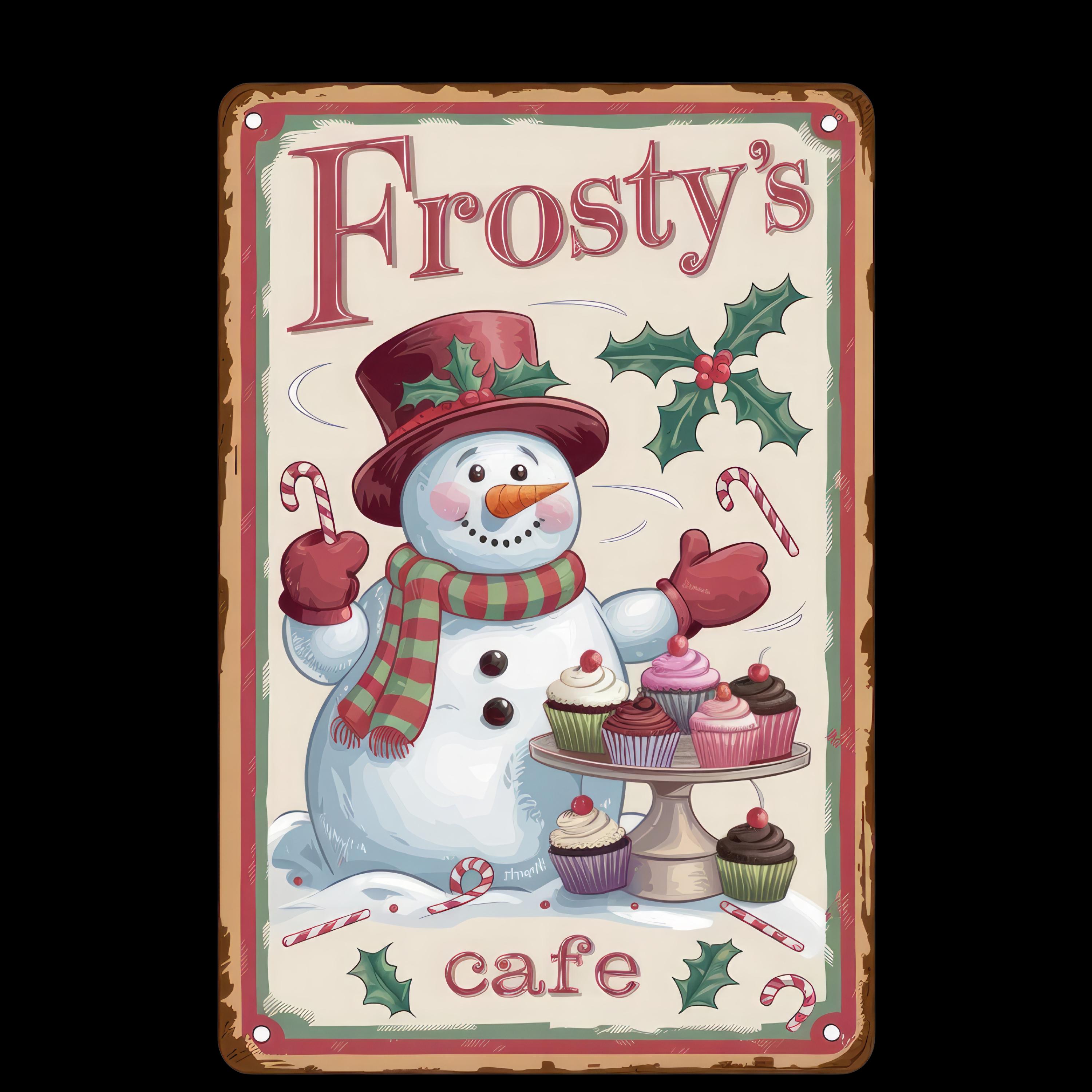 Vintage Christmas Signs Fussy Cuts, Stickers - Printable Festive ...