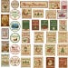Vintage Christmas Signs Fussy Cuts, Stickers - Printable Festive ...