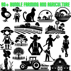 Farming Clipart Bundle: 90+ PNG Farm Mug Prints (digital Files) - Etsy